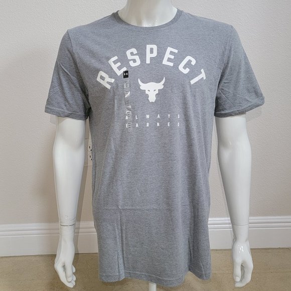 Under Armour | Shirts | Under Armour Project Rock Mens Respect Shirt ...